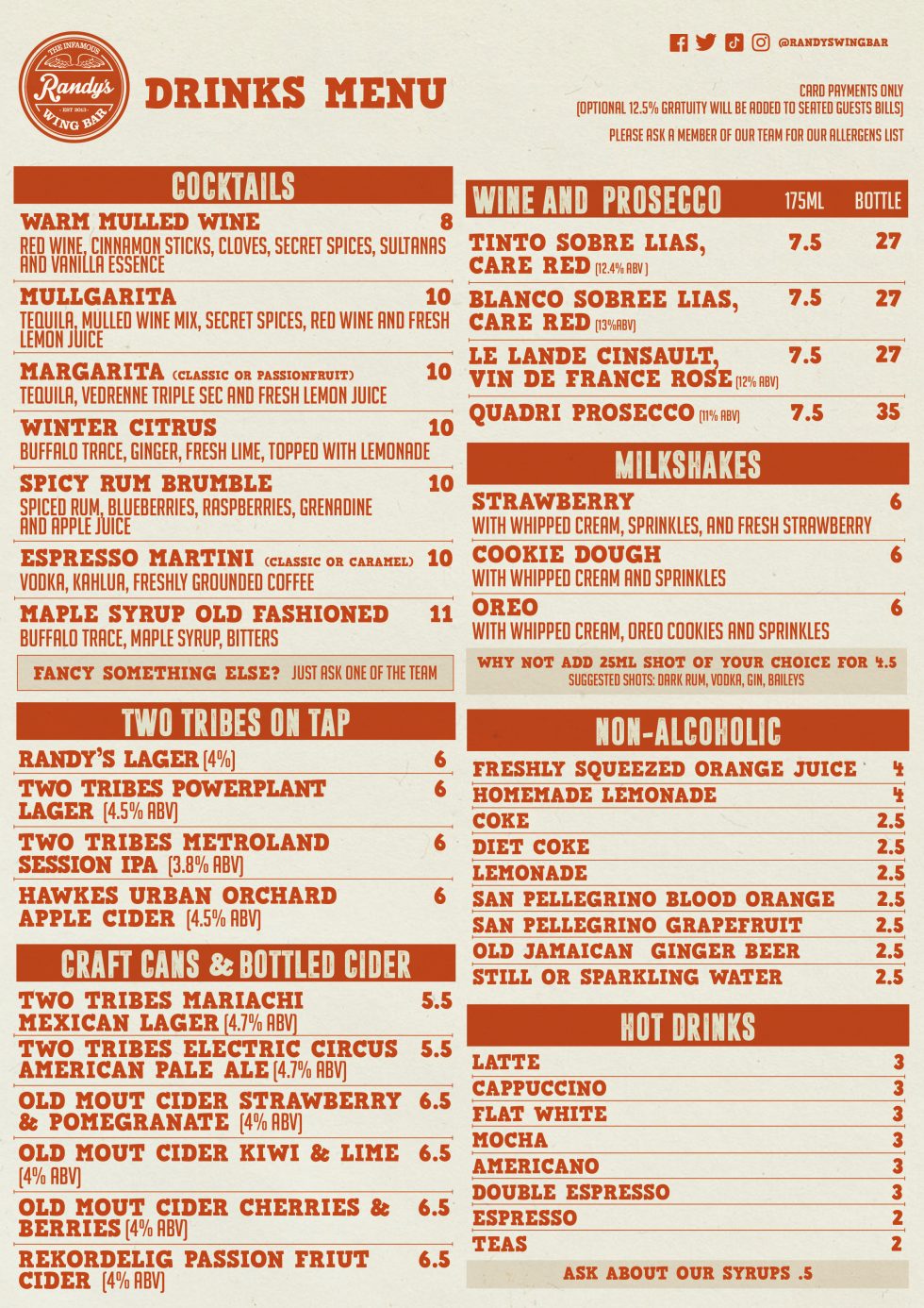 Randy’s Hackney Wick | Randy's Wing Bar